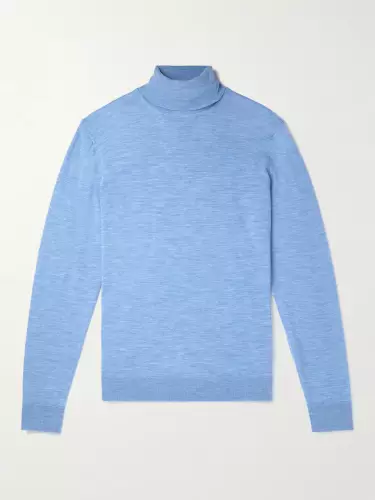 Mr. P Merino Wool Rollneck Sweater męski przewodnik po modzie jesiennej