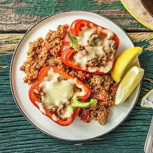 best gifts for foodies, stuffed peppers meal út HelloFresh