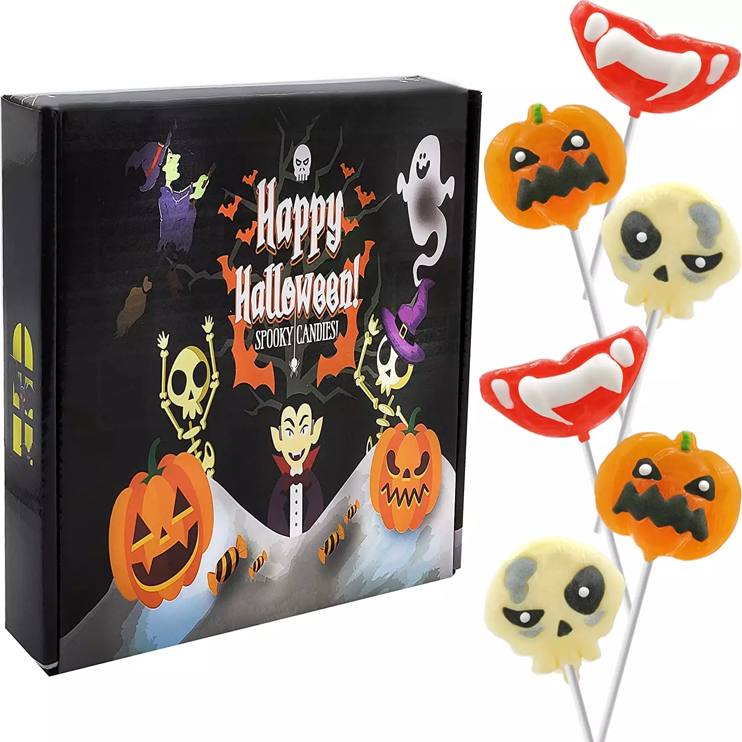 Halloween-Themen Lollipops, beschte Halloween Séissegkeeten