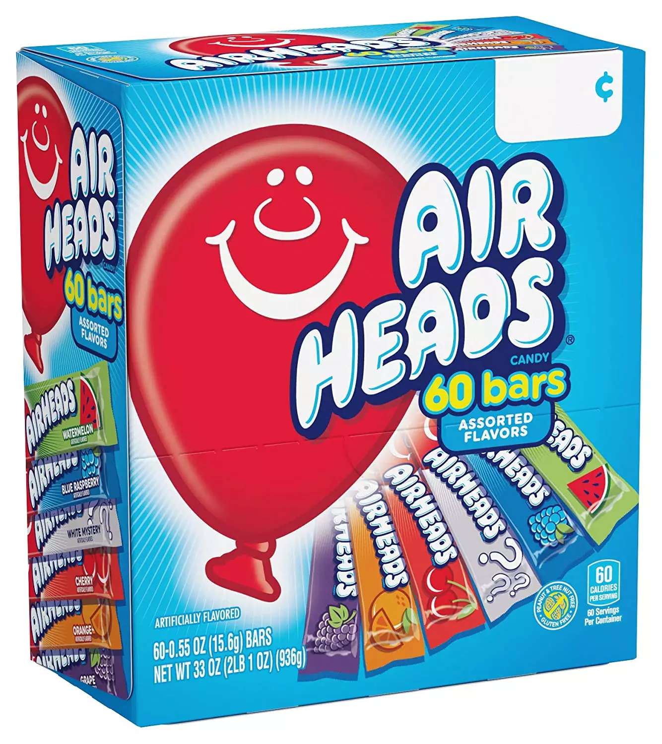 Airheads Candy Bars, լավագույն Հելոուինի քաղցրավենիք