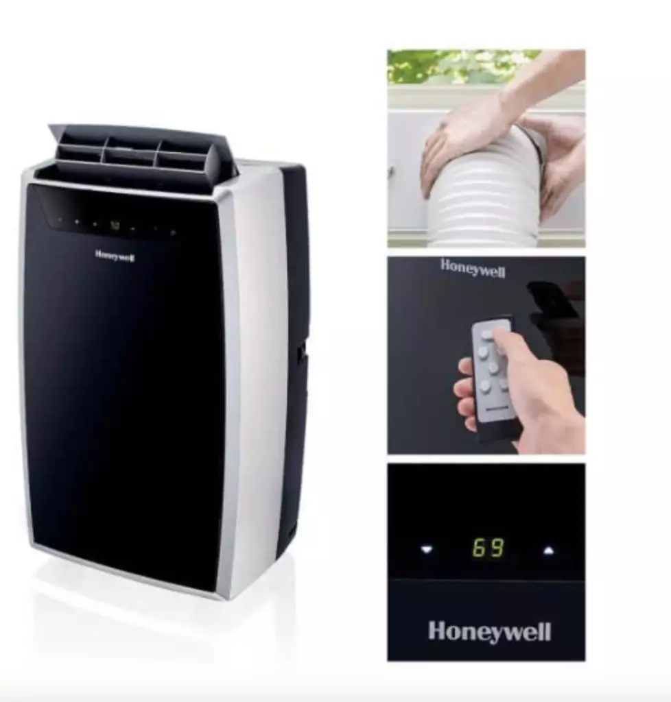 Honeywell 14,000 BTU Portable Air Conditioner nwere Okpomọkụ na Dehumidifier