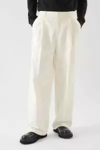I-COS Pleated Wide-Leg Pant