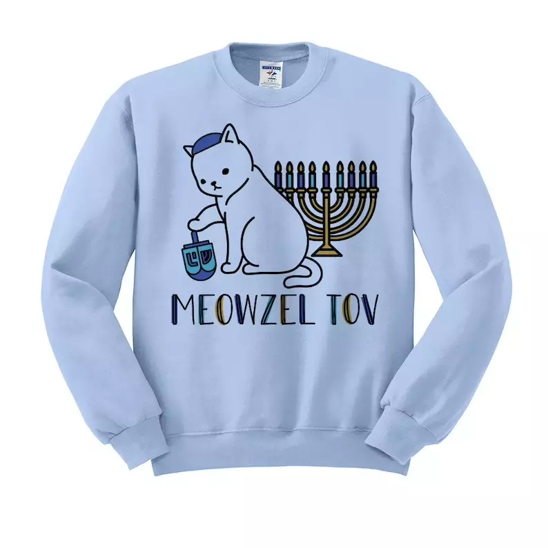 FemFetti-Meowzel-Tov-Crewneck-Sweatshirt