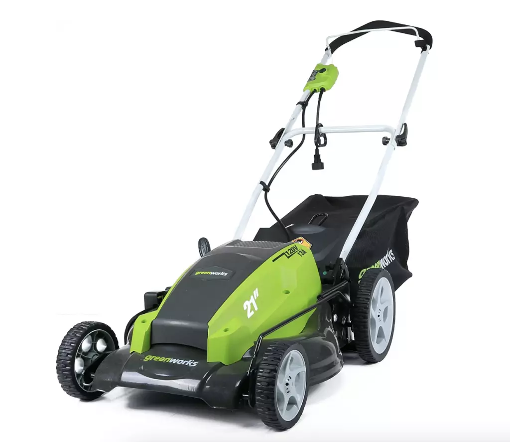 12. Greenworks 21-inch 13 Amp Corded Electric Lawn Mower
