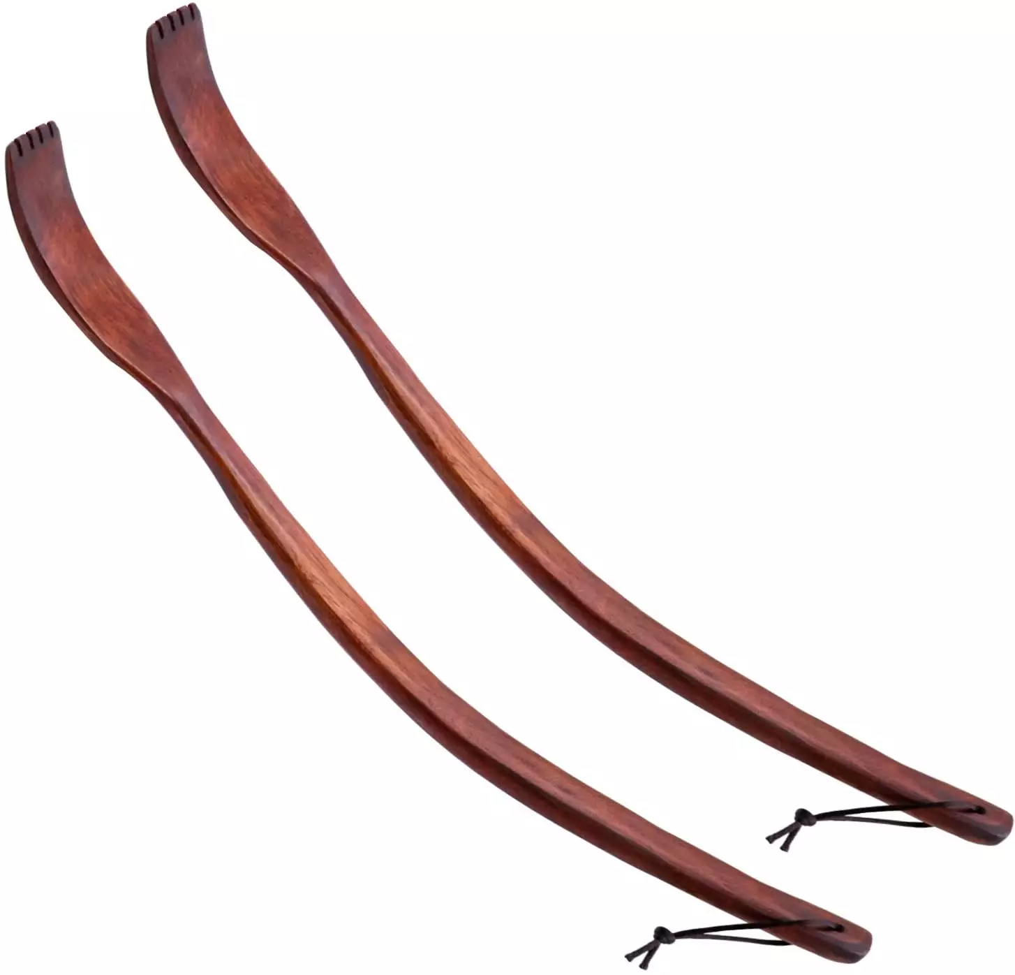 FV Rascador de espalda curvado oversize de madeira, paquete de 2; mellores rascadores de costas