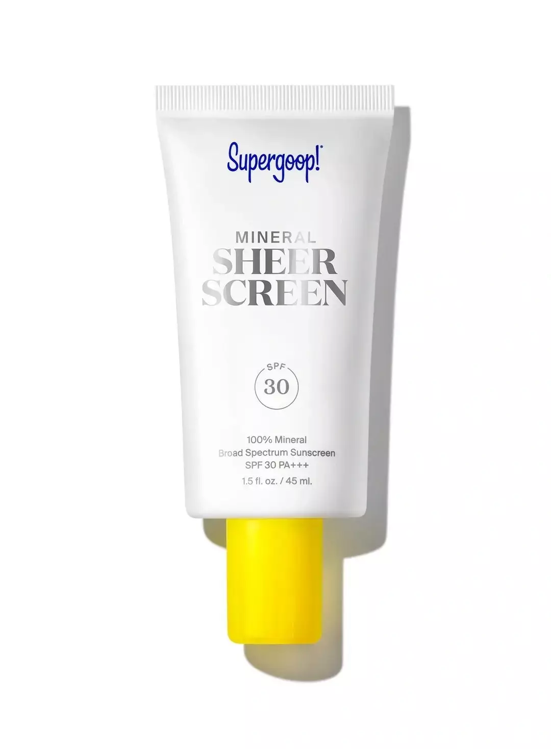 sunscreen pangalusna kalawan séng - Supergoop! Mineral Sheerscreen SPF 30; sunscreens pangalusna kalawan séng