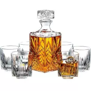 l-aħjar rigali tal-whisky -Whisky Glasses Set Decanter