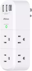 Mifaso USB Outlet Extender Surge Protector