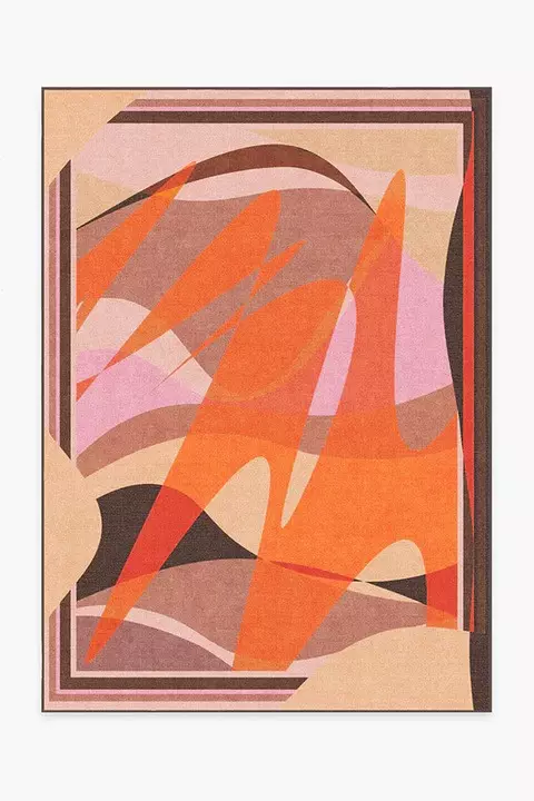 Ruggable Monica Ahanonu Carrot Sunrise Rug