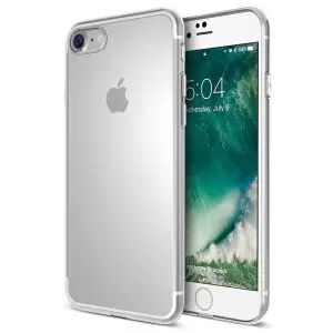 Bare Case don iPhone 7 0.3 mm Ultra Thin Clear Slim Case Soft Mai sassauƙa tare da Rikodin rawaya don Sabuwar iPhone 7 (2016)