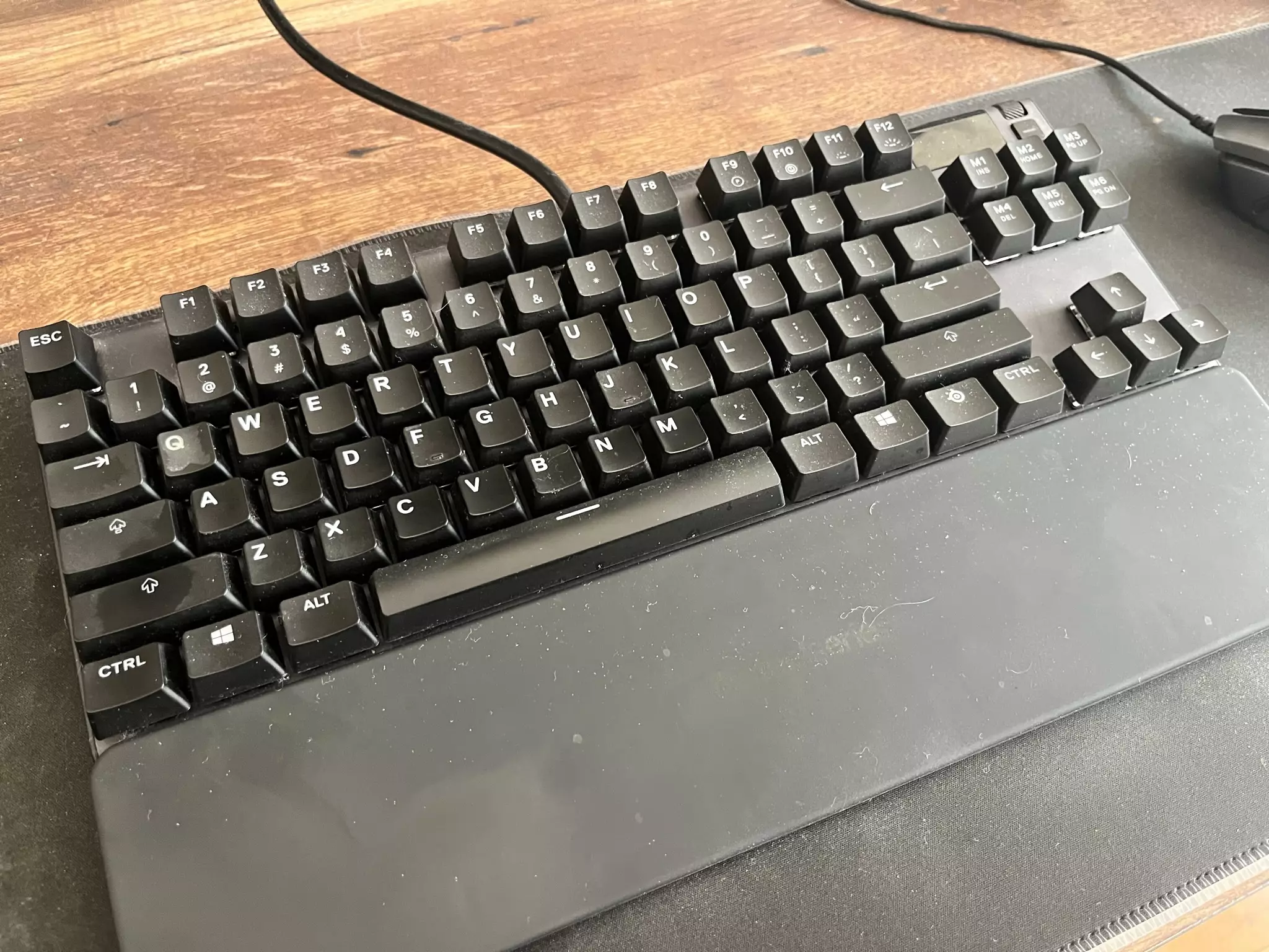 Teclado Antes da limpeza