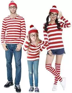 familiako halloween mozorroak non dago Waldo