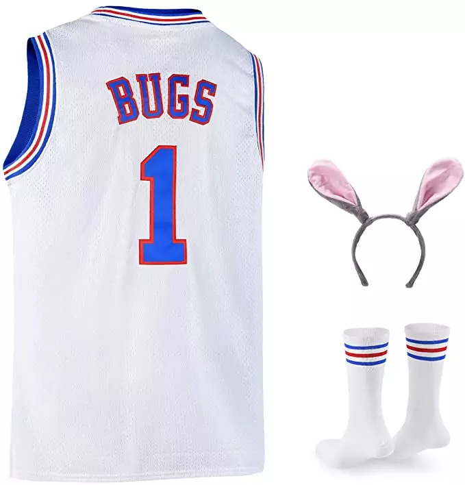 Bugs 1 Space 男士电影球衣，家庭万圣节服装 2021