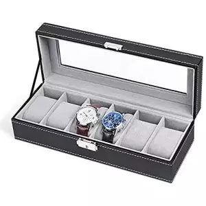 NEX 6 Slot Leather Watch Box Zaub