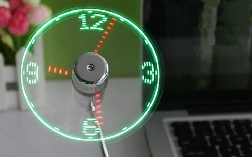 OneTwo LED 時鐘風扇