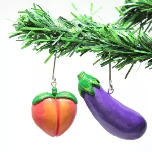 គ្រឿងតុបតែង Emoji Peach & Eggplant