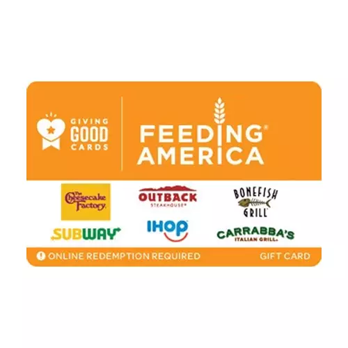Подаръчна карта Giving Good Feeding America