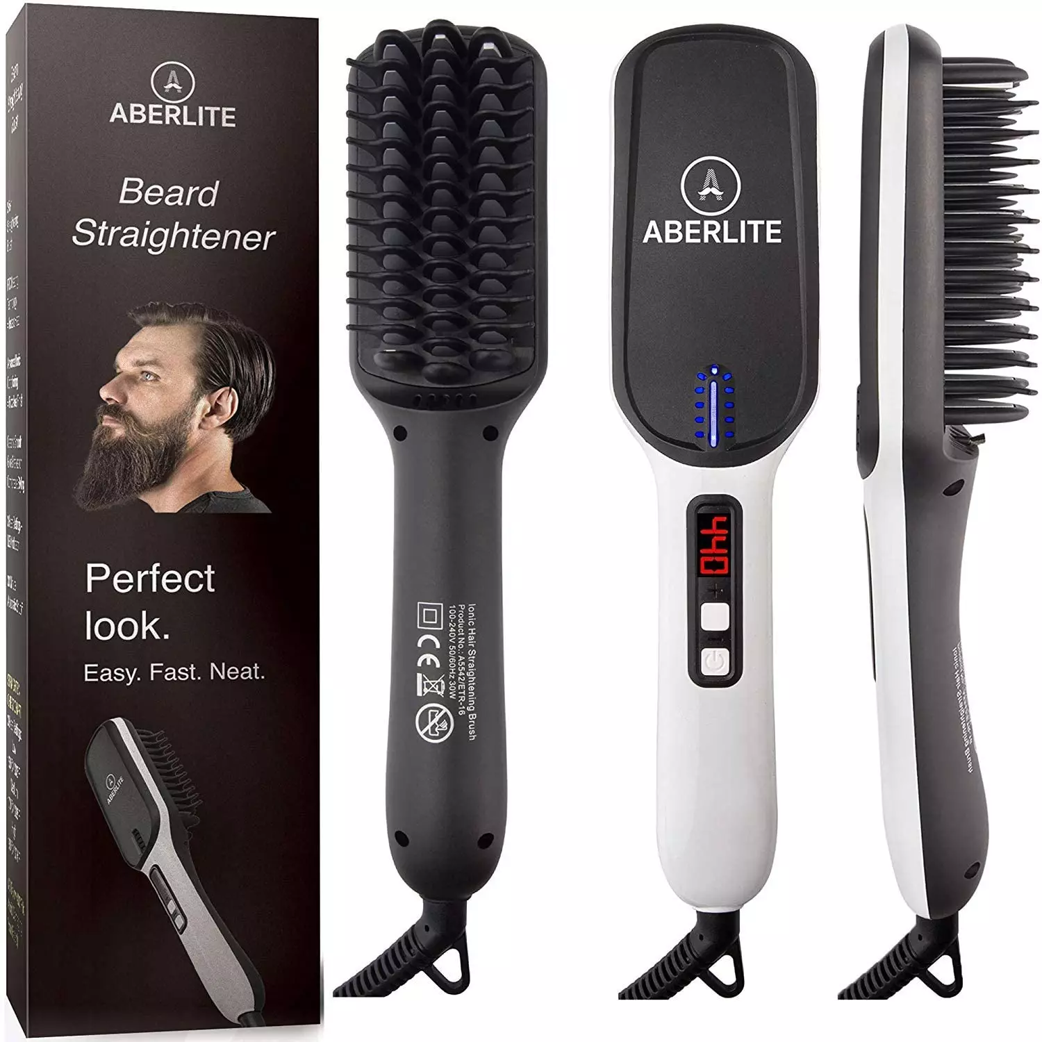 Aberlite MAX Beard Straightener; kunakisa ndebvu kururamisa