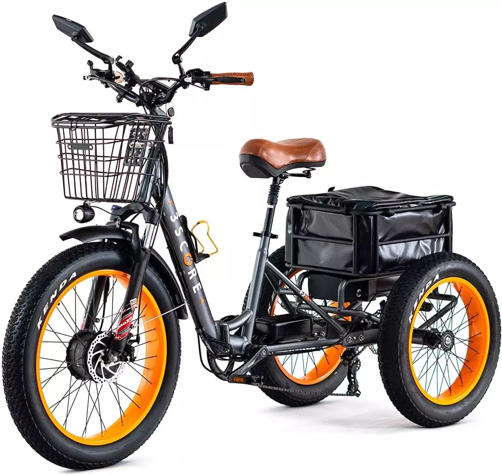 3SCORE Electric Fat Trike, plej bonaj elektraj tricikloj por plenkreskuloj