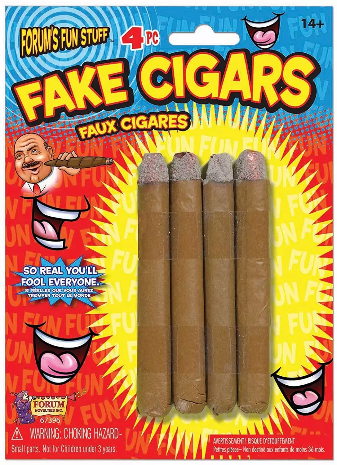 Keturių netikrų cigarų butelių pakuotė