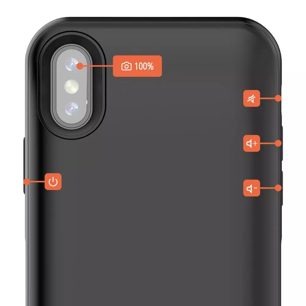 Ruky iPhone X batteriladdarfodral