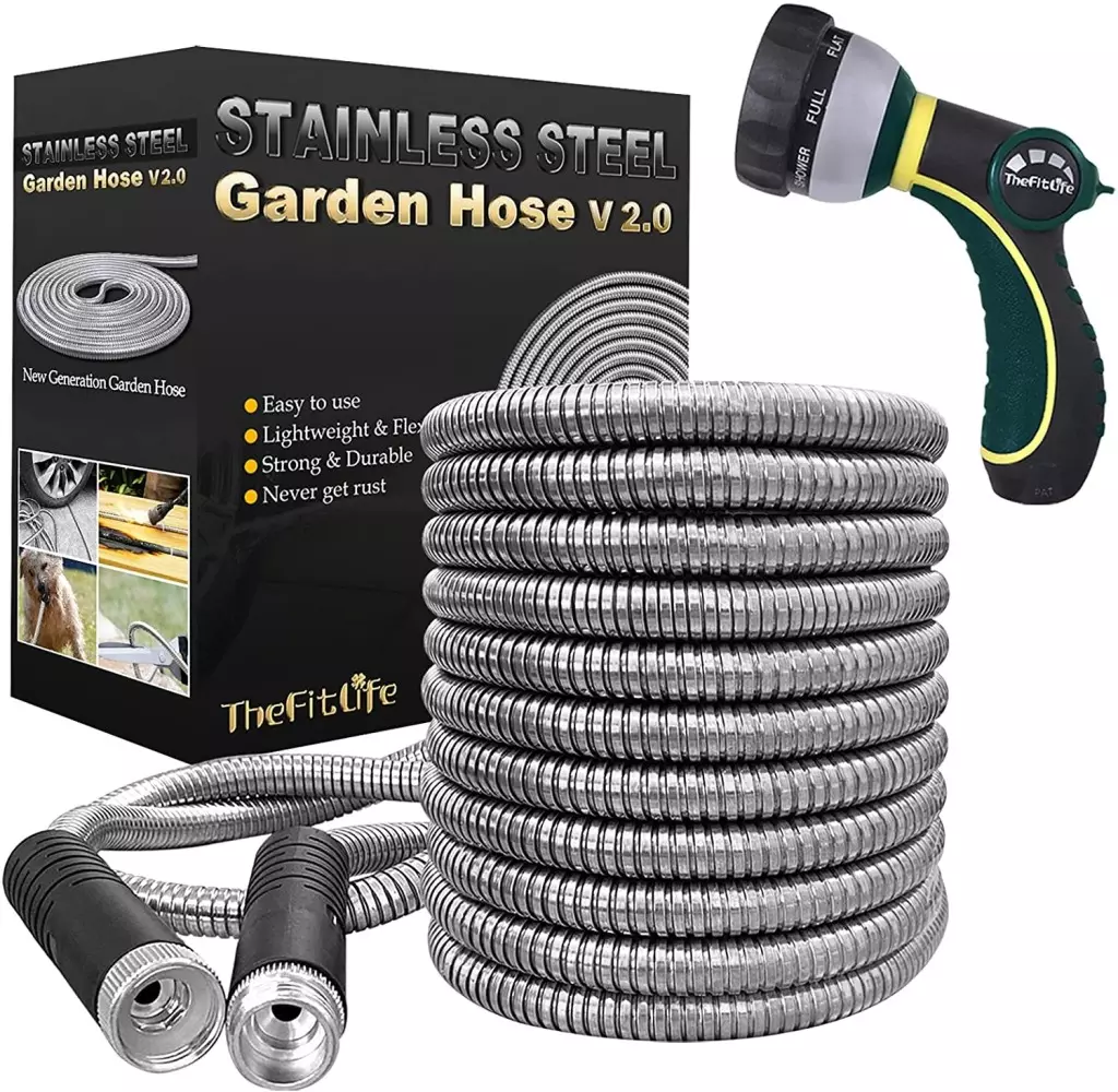 TheFitLife Flexible Metal Garden Hose