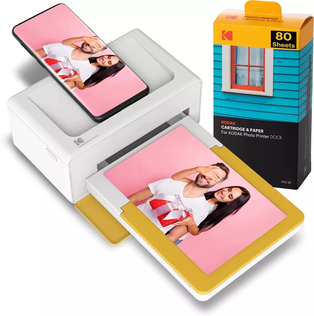 Kodak Dock Ditambah 4x6 Printer Poto instan 80 lambar kebat