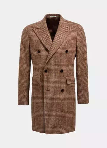Kostkovaný kabát SuitSupply