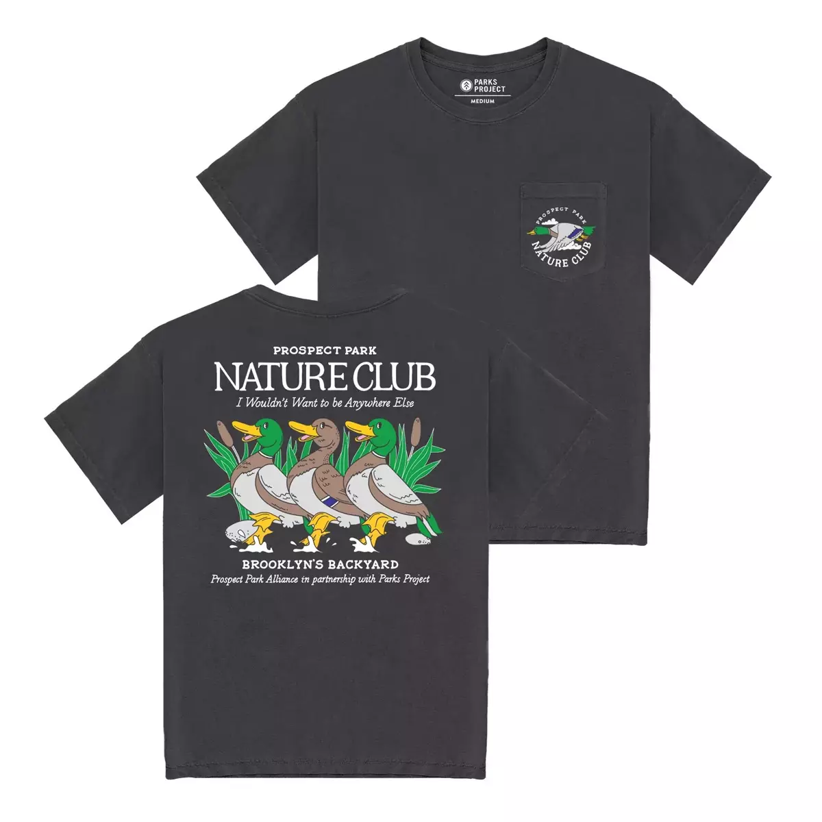 Tricou de buzunar Prospect Park Alliance x Parks Project Nature Club, tricouri Nature pentru bărbați