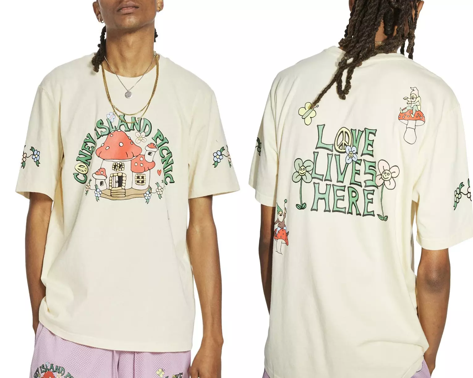 Tricou grafic Coney Island Picnic Home Sweet Home, tricouri Natură pentru bărbați