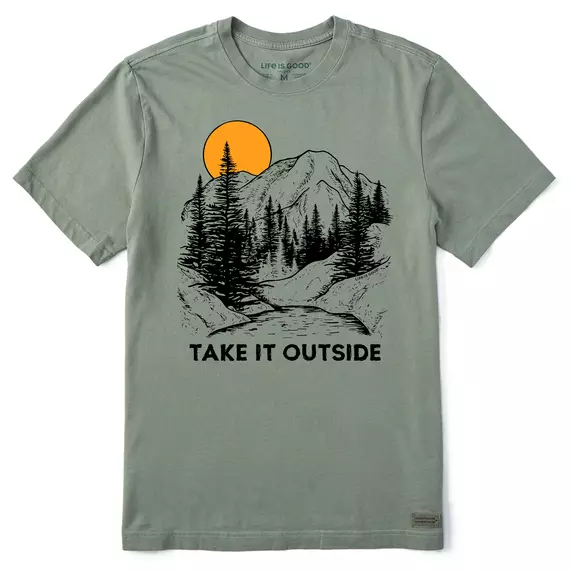 Majica s kratkimi rokavi Life is Good Take it Outside, moške majice s kratkimi rokavi Nature