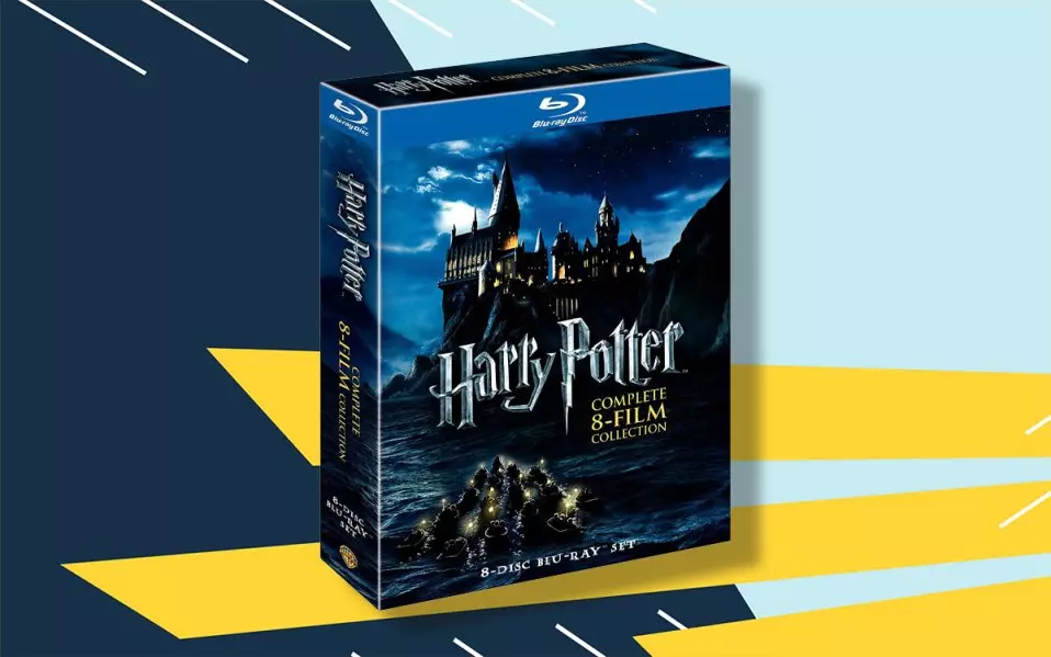 conjunto de caja de blu ray de harry potter