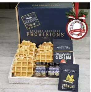 Eastern Standard Provisions Co. Geschenkbox mit belgischen Gourmet-Waffeln aus Lüttich