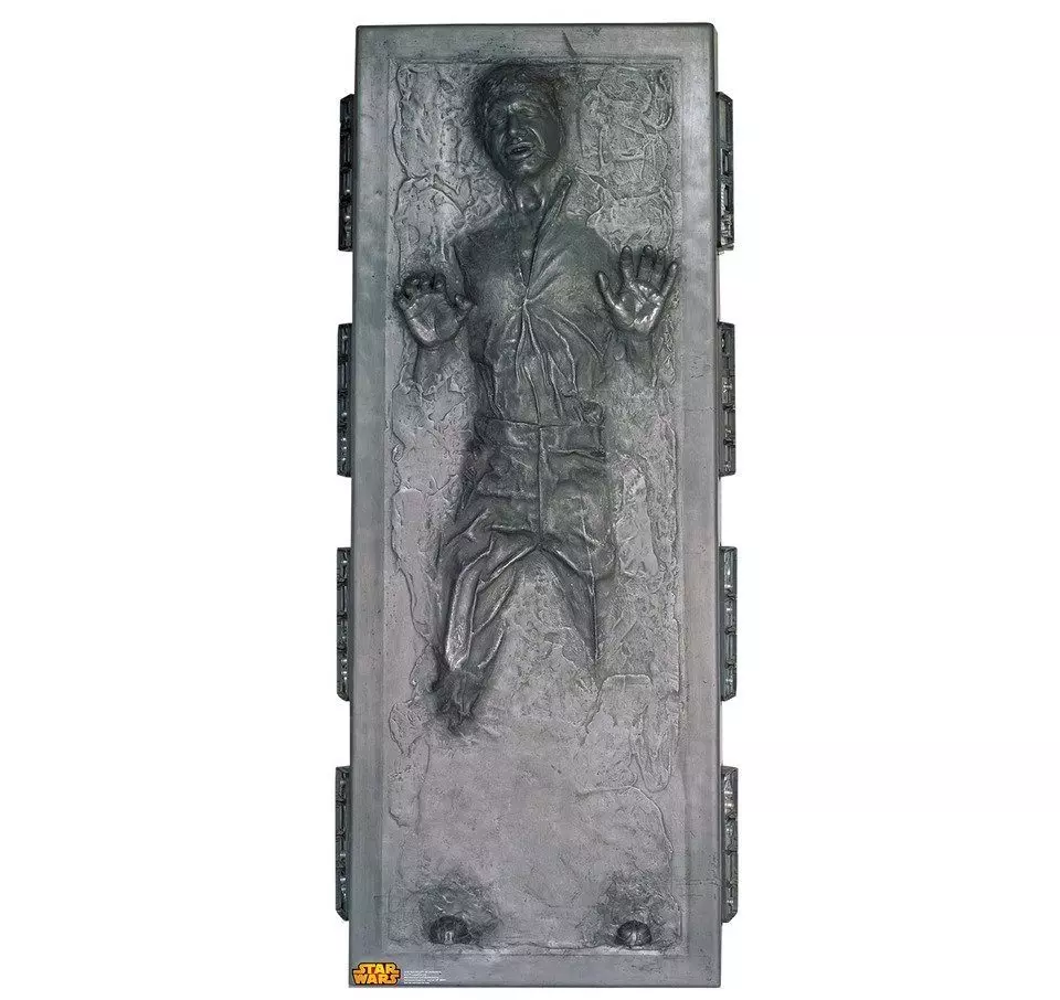 Han Solo дар Standup Cardboard Life Size Carbonite