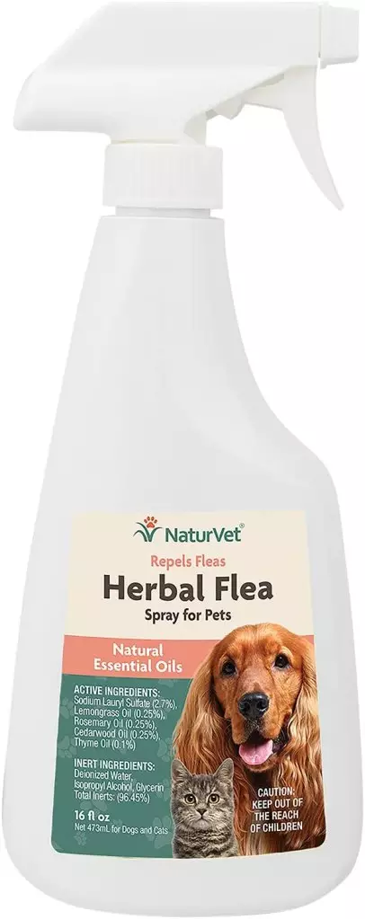 NaturVet Herbal-Flea-Plus-Эфирийн-Тос-–-Эфирийн-Тос-Бүүргийг няцаахад туслах