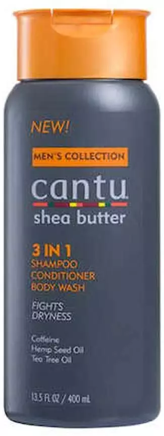 Cantu Shea Butter Men's Collection 3 mu Shampoo imodzi, Conditioner ndi Kusamba Thupi