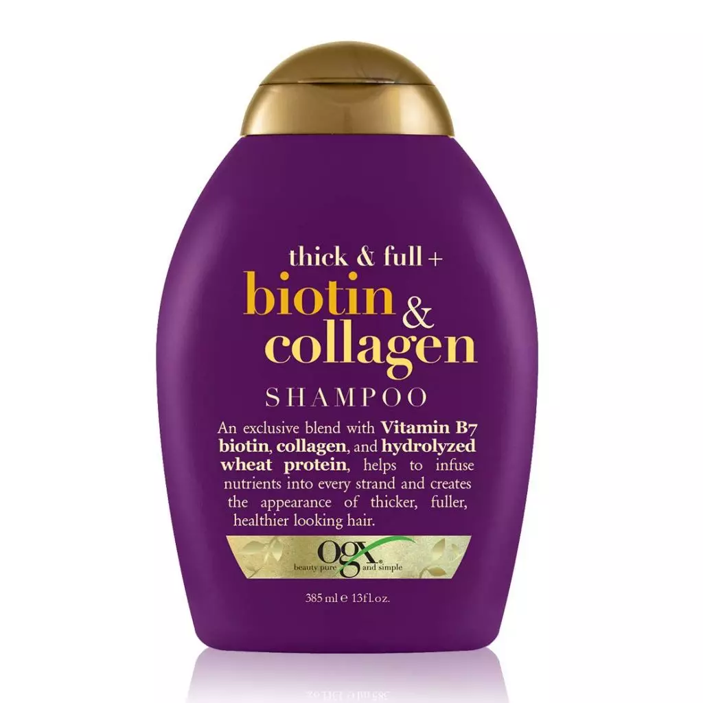 OGX Thick & Full + Biotin & Collagen Volumizing Shampoo ya Tsitsi Laling'ono