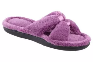 Isotoner Microterry Satin X-Slide con espuma viscoelástica (mujer)