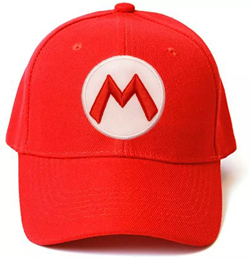 Mario Odyssey Red Snap Baya Mario Baseball Cap, ra'ayoyin kayan ado na ma'aurata