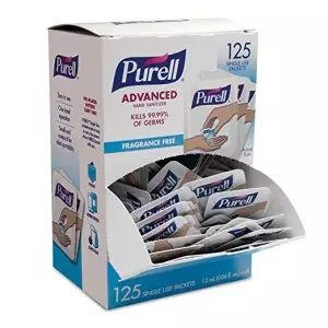 саяхат өлшемі қолды тазартқыш purell singles