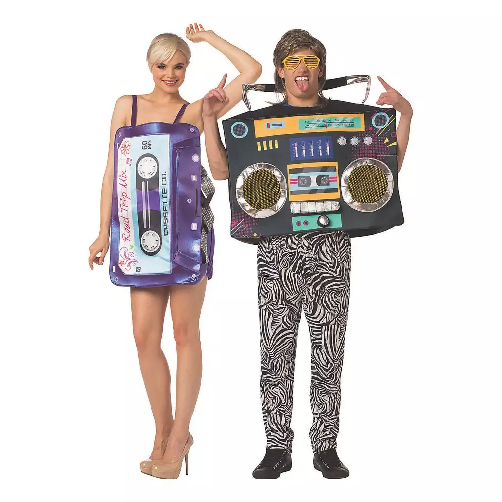Mix Tape en Boom Box Couple Costumes