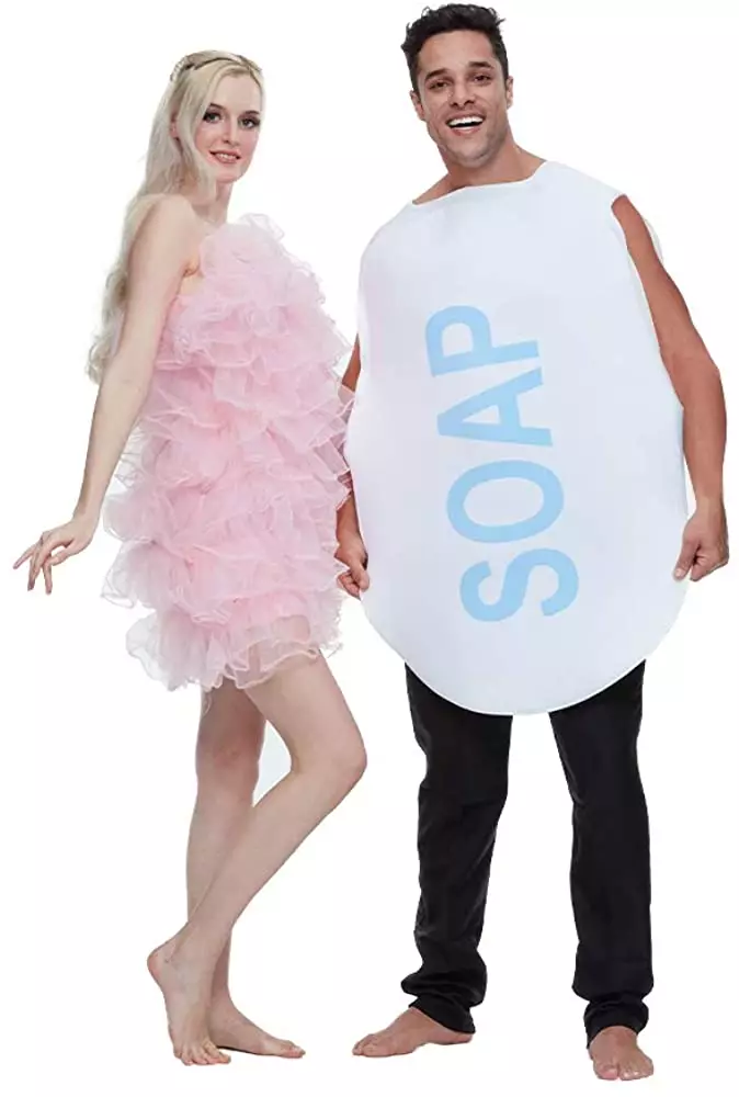 EraSpooky Couples Soap uye Loofah Costume