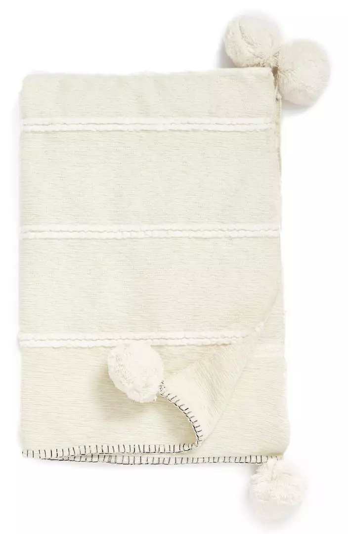 Nordstrom at Home 'Feather Stripe' Throw Blanket