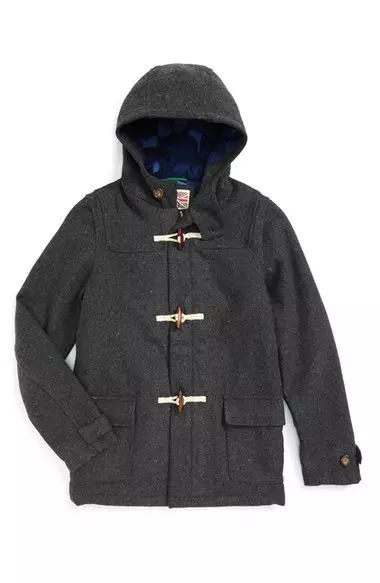 Mini Boden Hooded Duffle Coat