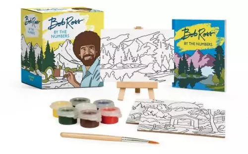 Bob Ross by the Numbers Mini Painting Meja Mainan
