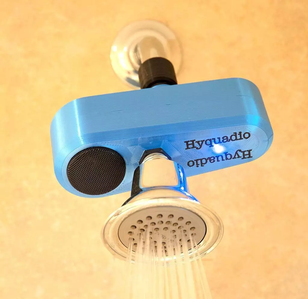 Hyquadio წყალზე მომუშავე Bluetooth 4.0 საშხაპე დინამიკი