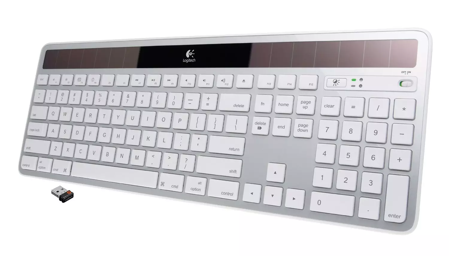 Logitech trådlöst solar tangentbord mac
