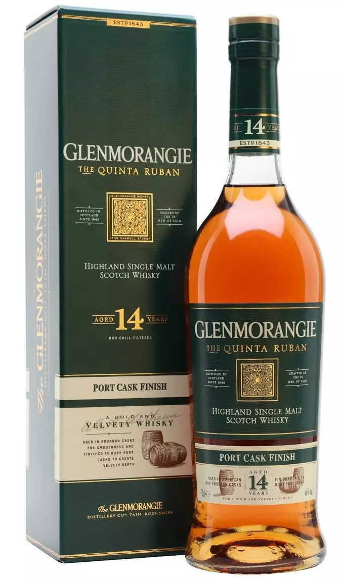 Glenmorangie The Quinta Ruban 14 Bliain d'Aois Fuisce - Bronntanais is Fearr Faoi $100