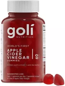 goli nutrición vinagre de sidra de manzana gomoso