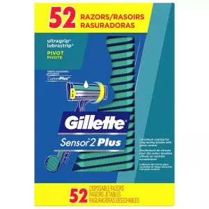 Rasoio usa e getta Gillette Custom Plus da uomo con striscia lubrificante in polvere
